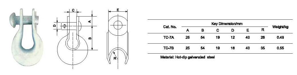 Thimble Clevis TC Series - Buy Clevis, Thimble, Thimble clevis Product ...